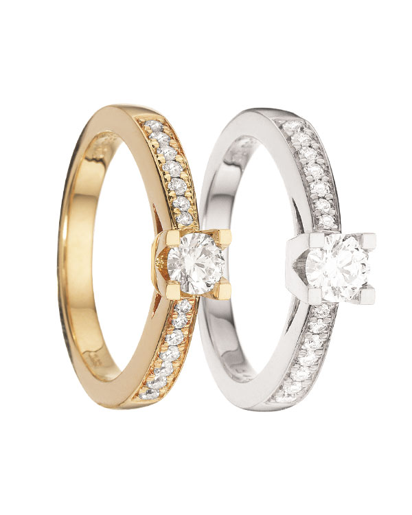 Diamantringe - brillantringe - prinsesse ringe - Kleoptra ringe ...